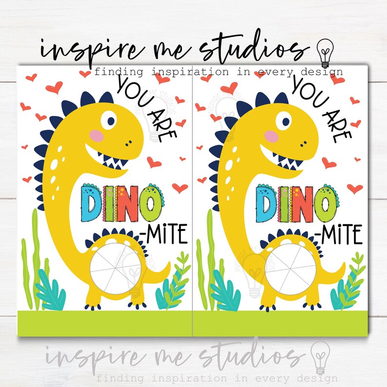 DINOSAUR Valentine DYI Card Printable | Kids Party - Classroom Play Doh ...