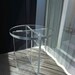 Minimal Acrylic Stool Modern Clear Plexiglass Chair Transparent Lucite ...