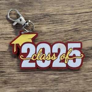 Graduation 2025 Keychain, 3 Inches Long, Various Colors Available ...