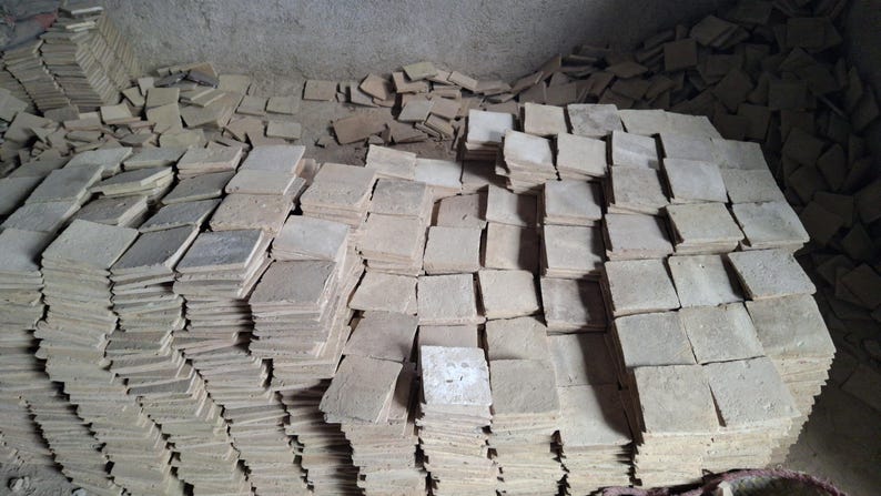 Handmade Glazed Earth Zellige Tiles 4x4 – Moroccan Beige Ceramic Tile ...