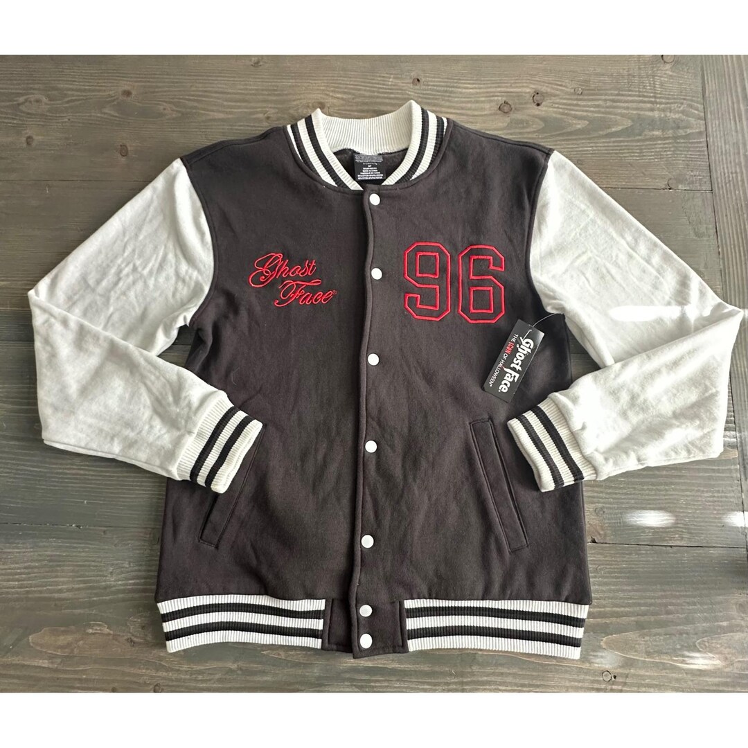 Ghost Face Scream Horror Halloween Varsity Jacket Embroidered Adult ...