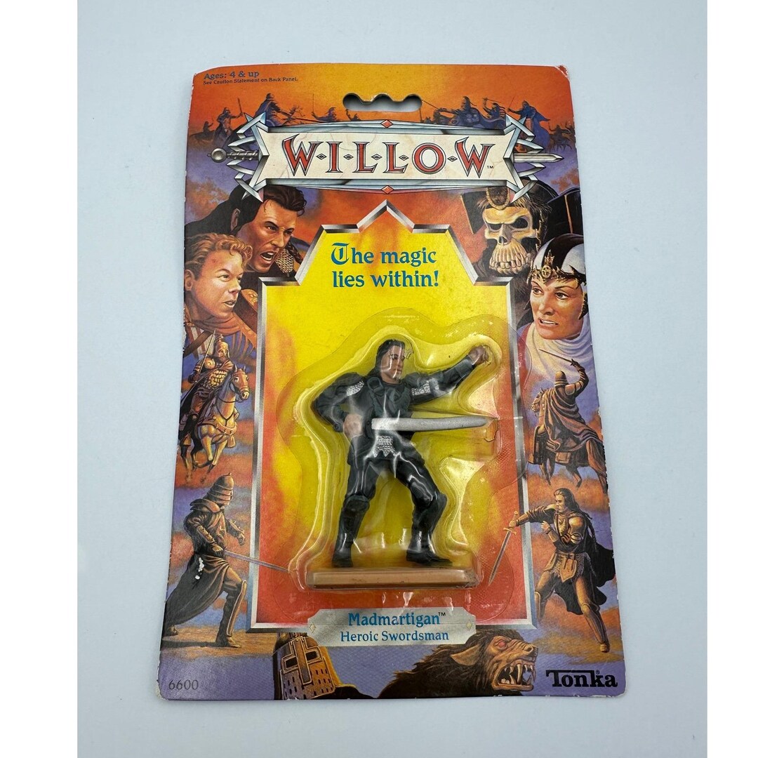 WILLOW Vintage Madmartigan Heroic Action Figure Tonka 1988 PVC Sealed ...