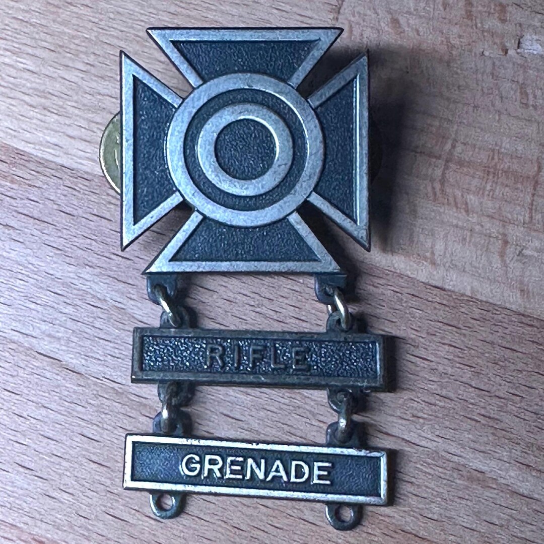 WWII US Army Rifle Grenade Bars Marksman Badge Medal Pin - Etsy