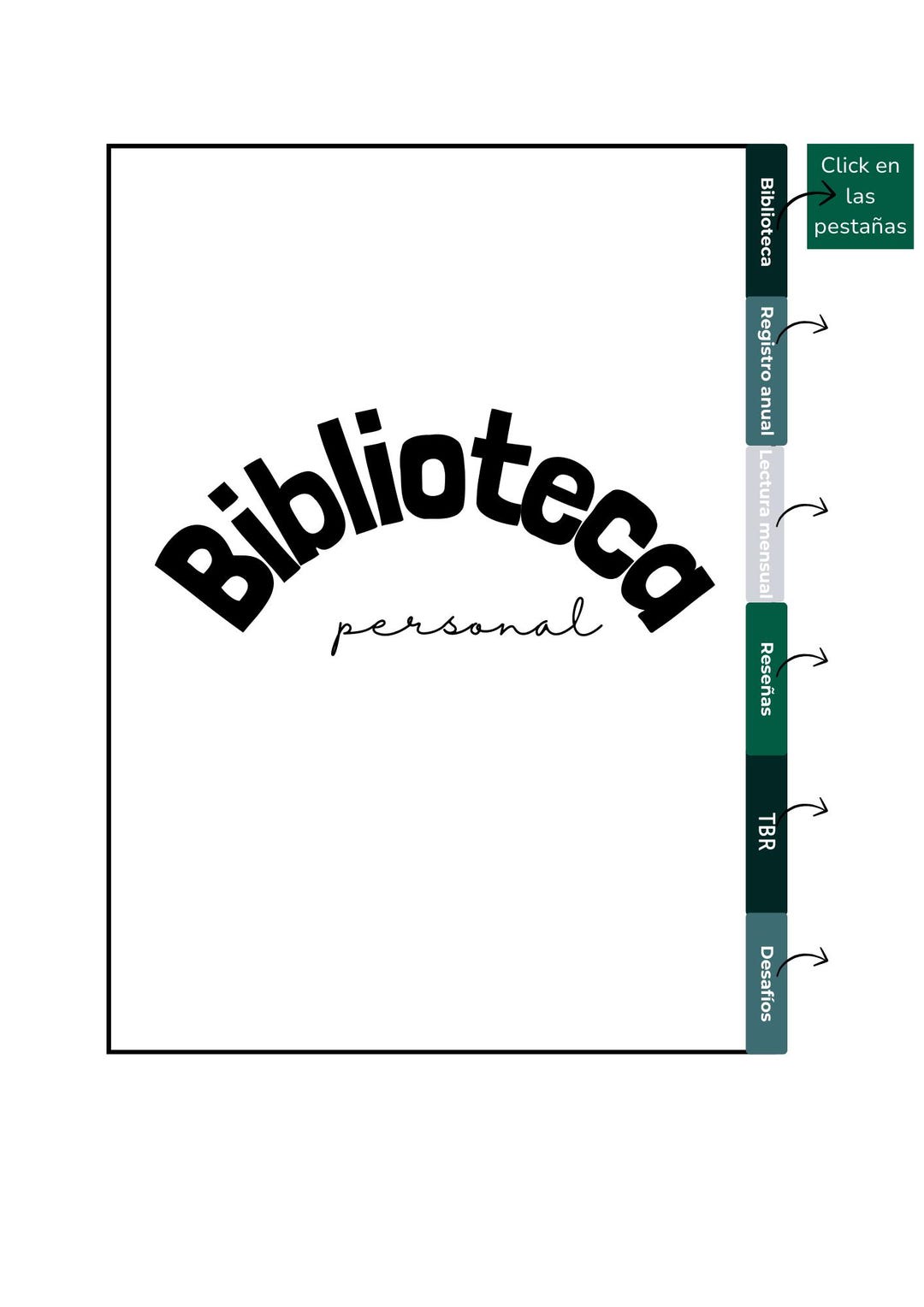 Digital and Printable Book Reading Journal in Spanish - Etsy