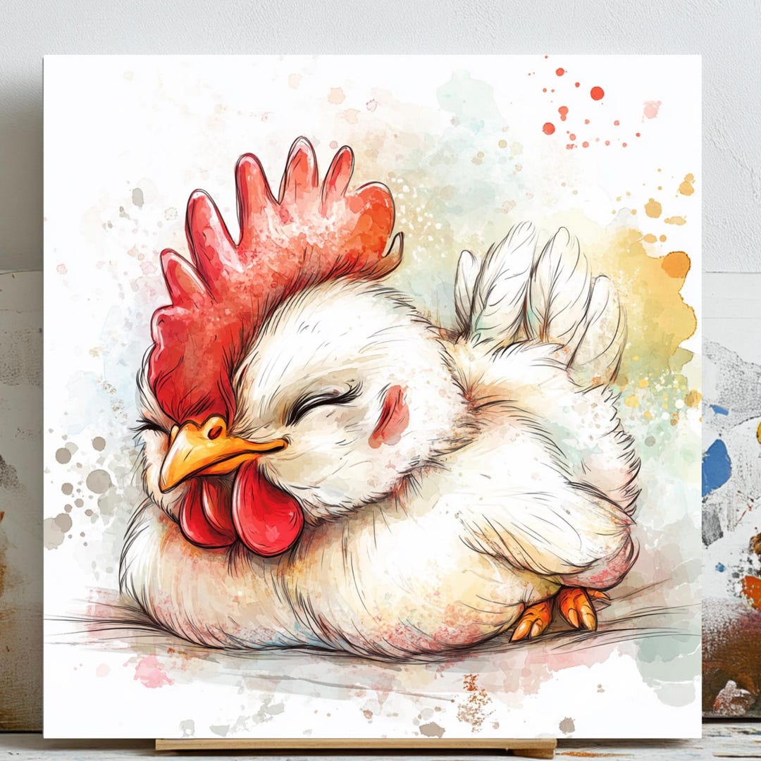 Chicken Wall Art, Canvas or Poster, Chicken Wall Decor, Chicken Home ...