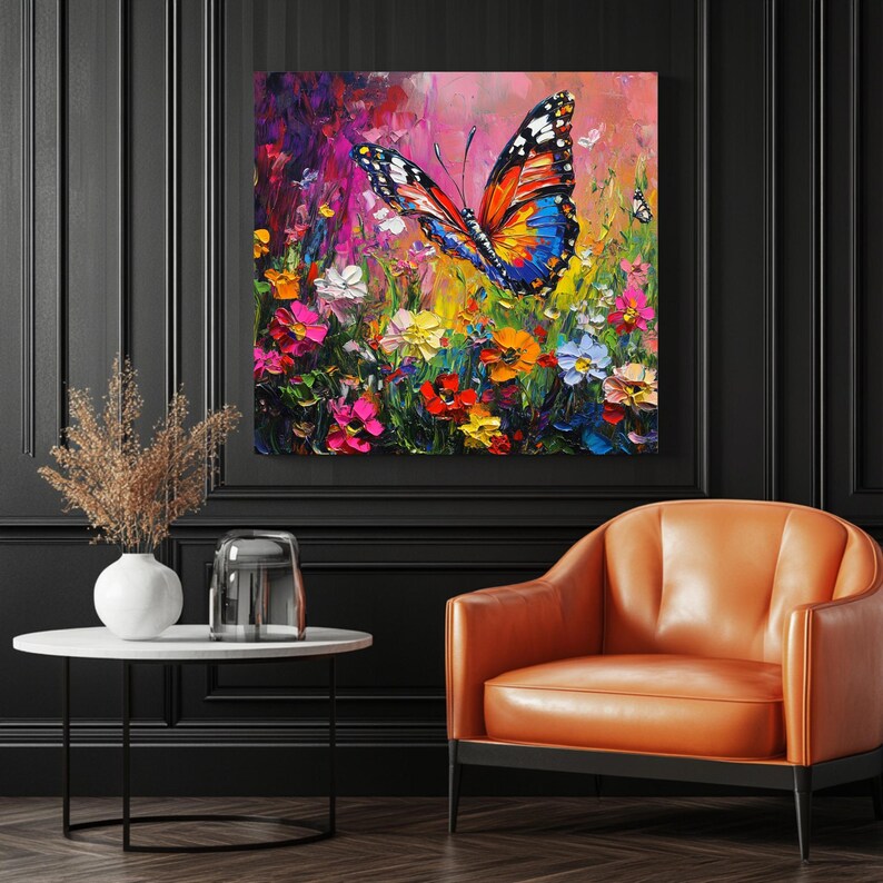 Butterfly Wall Art, Canvas or Poster, Butterfly Wall Decor, Butterfly ...