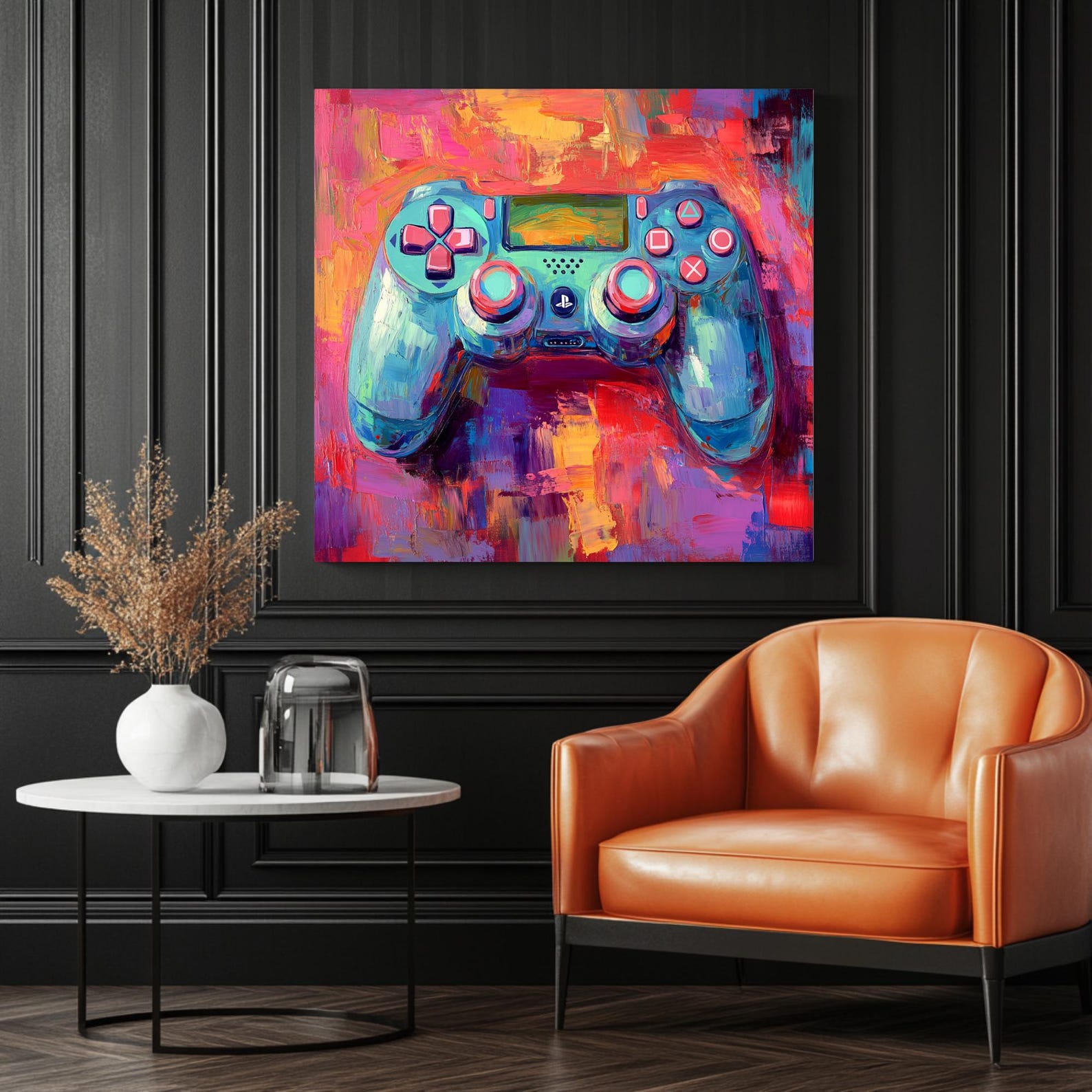 Joystick Wall Art, Canvas or Poster, Game Room Decor, Gaming Wall Art ...