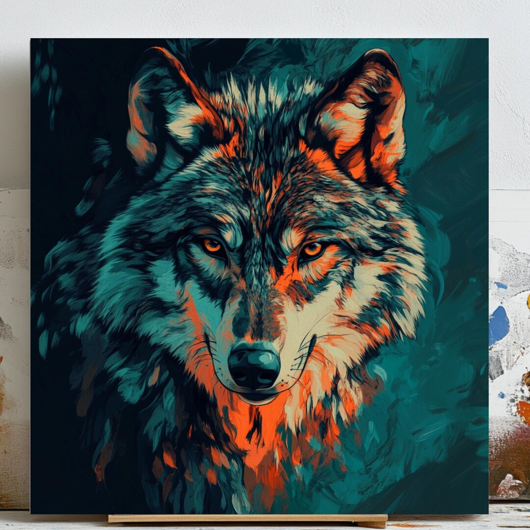 Wolf Wall Decor, Canvas or Poster, Wolf Art, Wolf Home Decor, Wolf ...