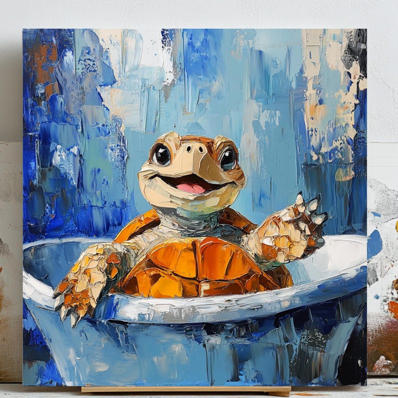 Turtle Wall Art, Canvas or Poster, Turtle Wall Decor, Turtle Home Decor ...