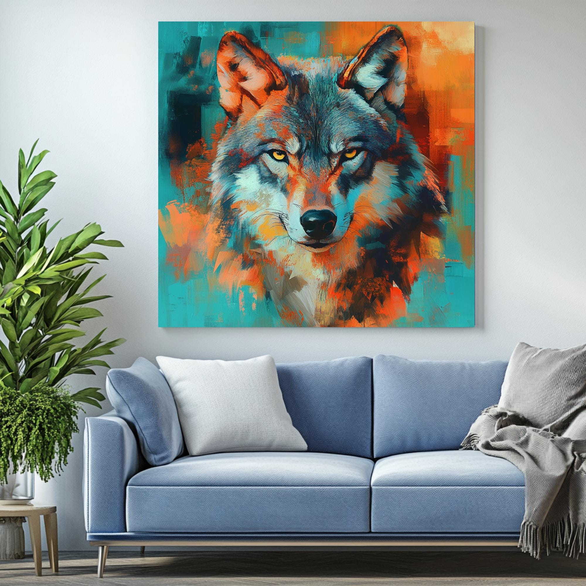 Wolf Wall Art, Canvas or Poster, Wolf Wall Decor, Wolf Home Decor ...