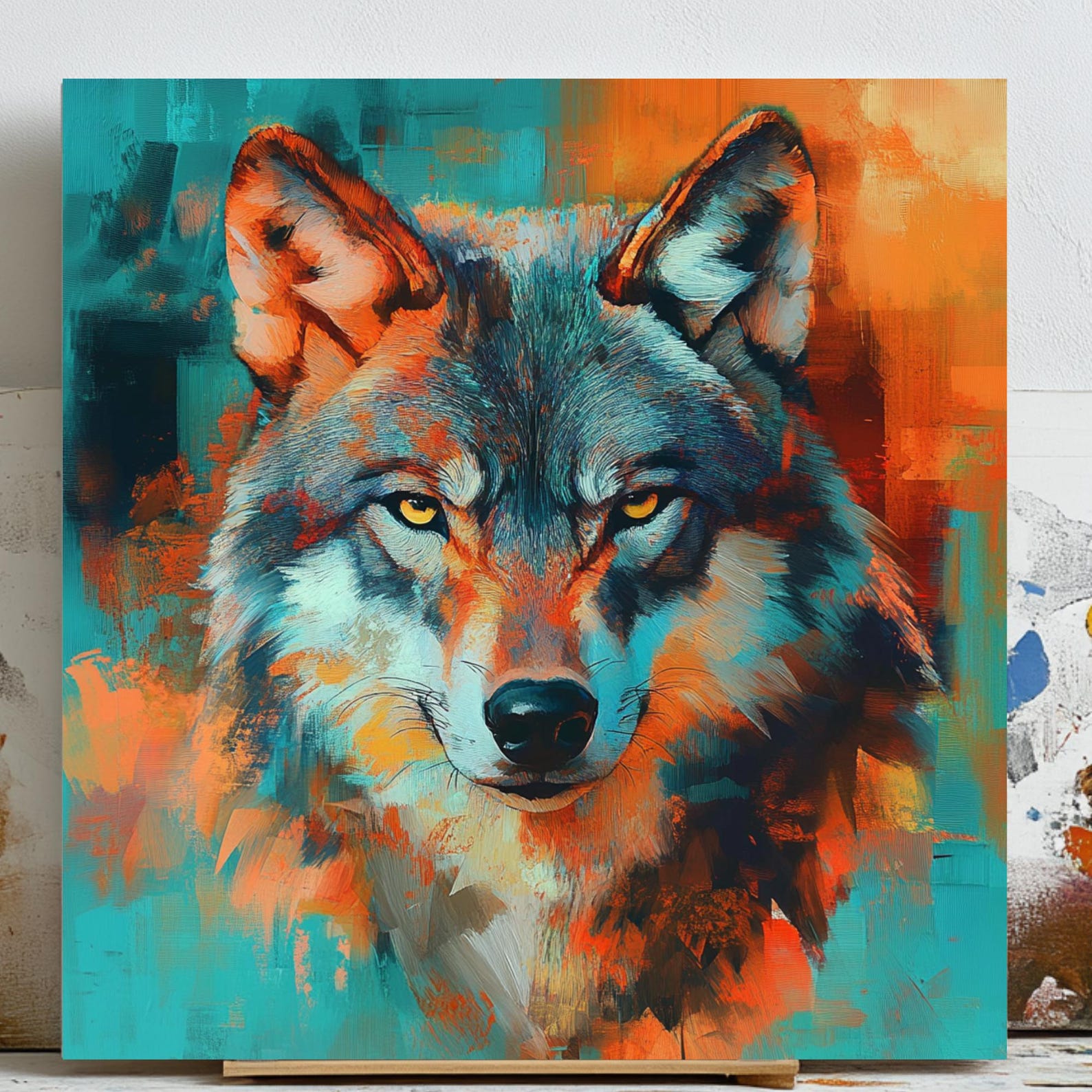 Wolf Wall Art, Canvas or Poster, Wolf Wall Decor, Wolf Home Decor ...