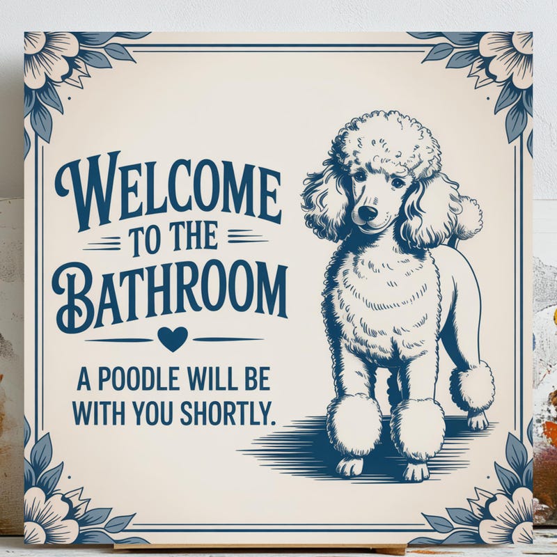 Poodle Sign - Etsy