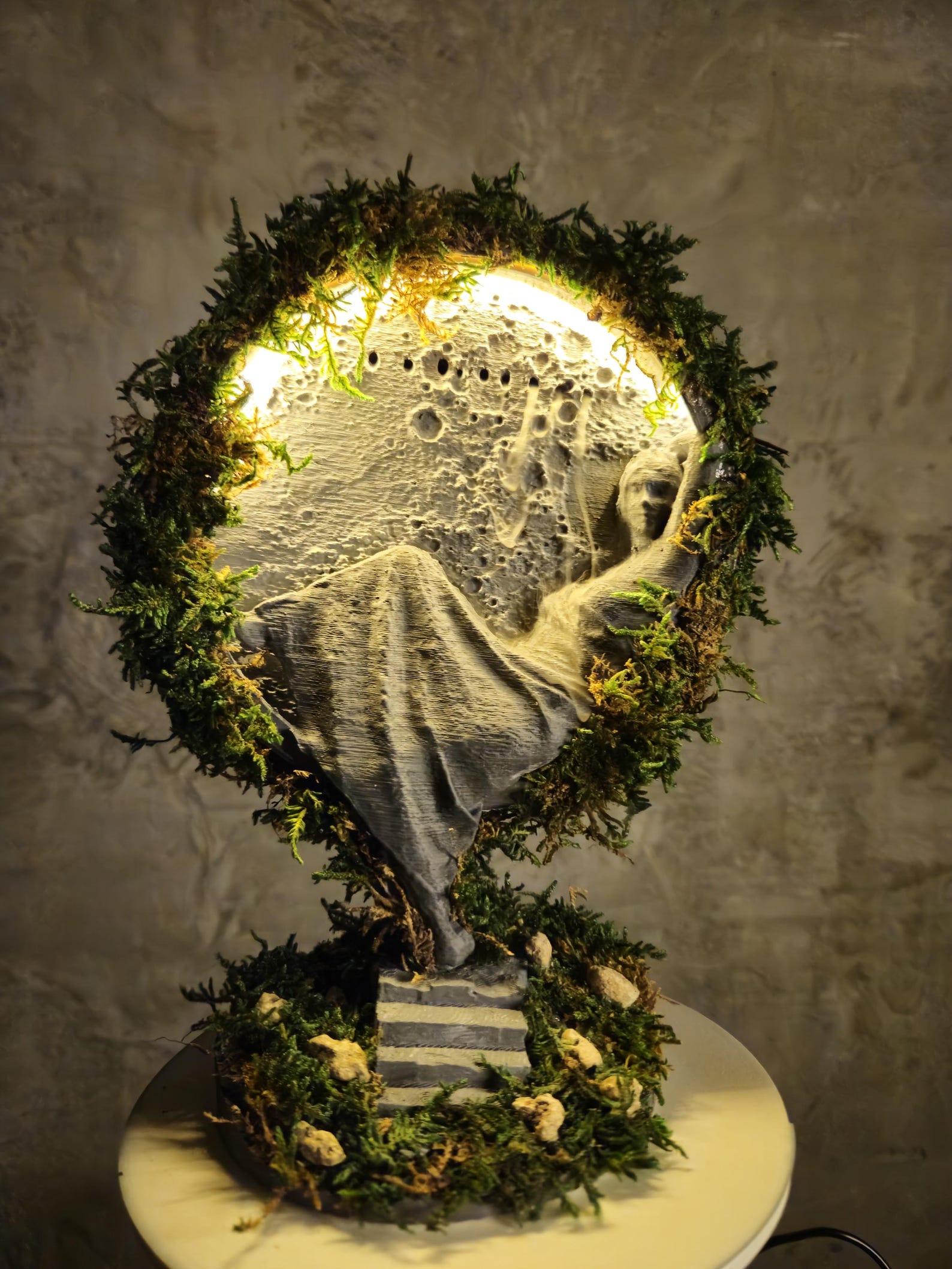 Lunaria Moon Goddess Incense Backflow Incense Night Light With Led Light - Etsy