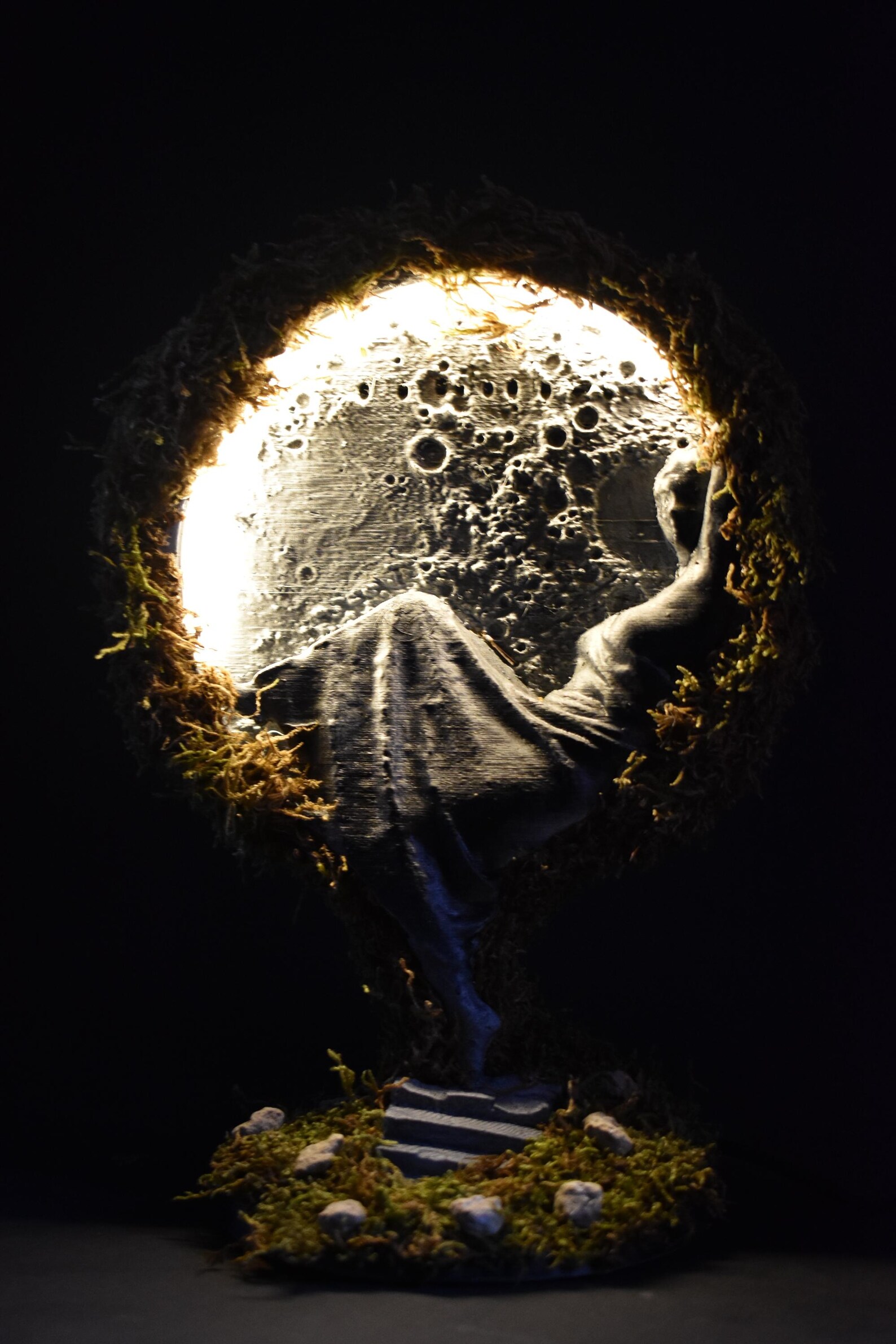 Lunaria Moon Goddess Incense Backflow Incense Night Light With Led Light - Etsy