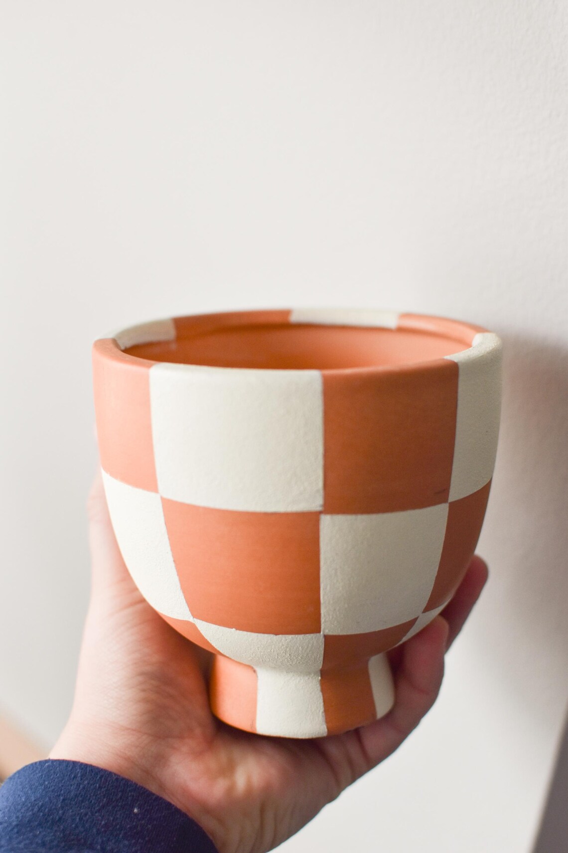 Checkered Sealed Planter 4" - Etsy