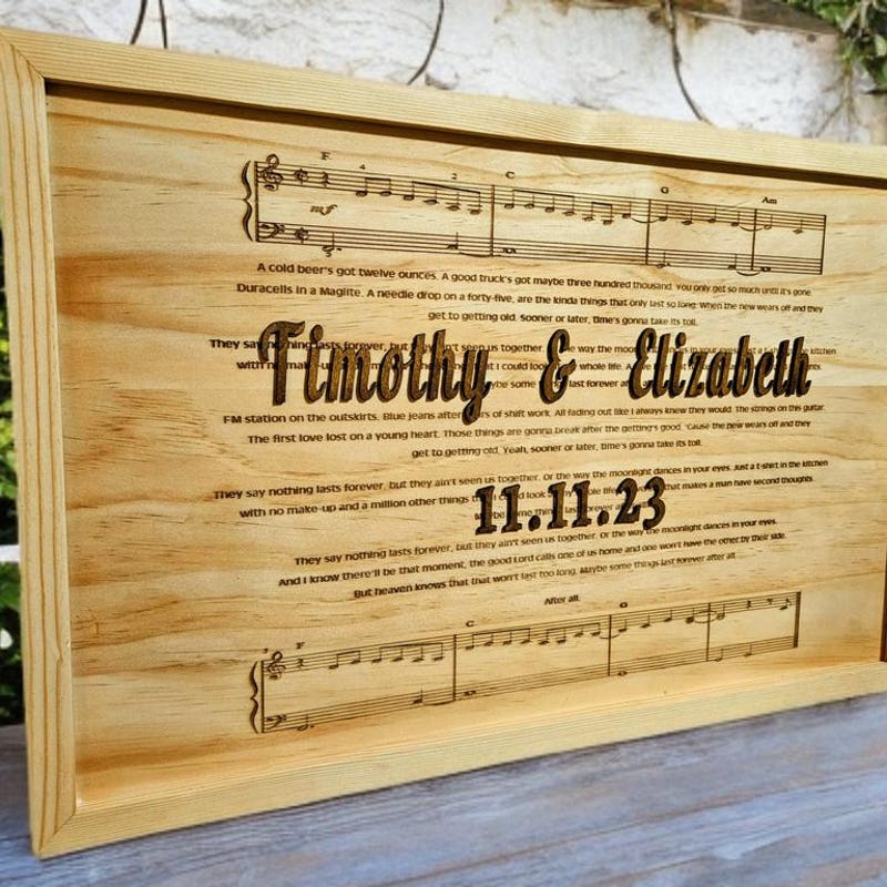 Wedding Lyrics - Etsy