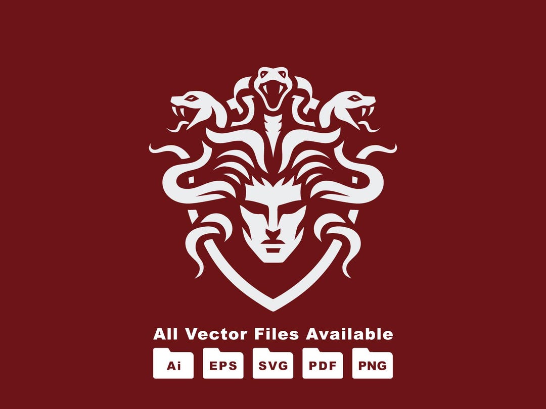 Medusa Vector Logo for Sale! - Etsy