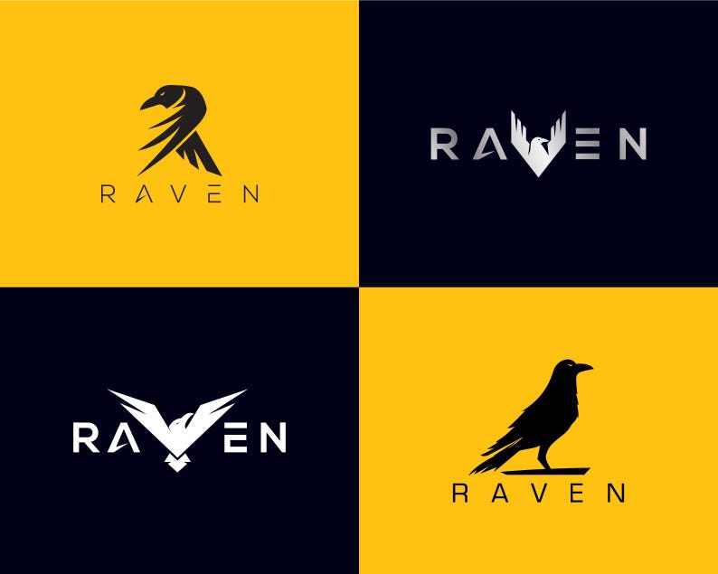 Raven Custom Logo Design | Professional Branding for Businesses ...