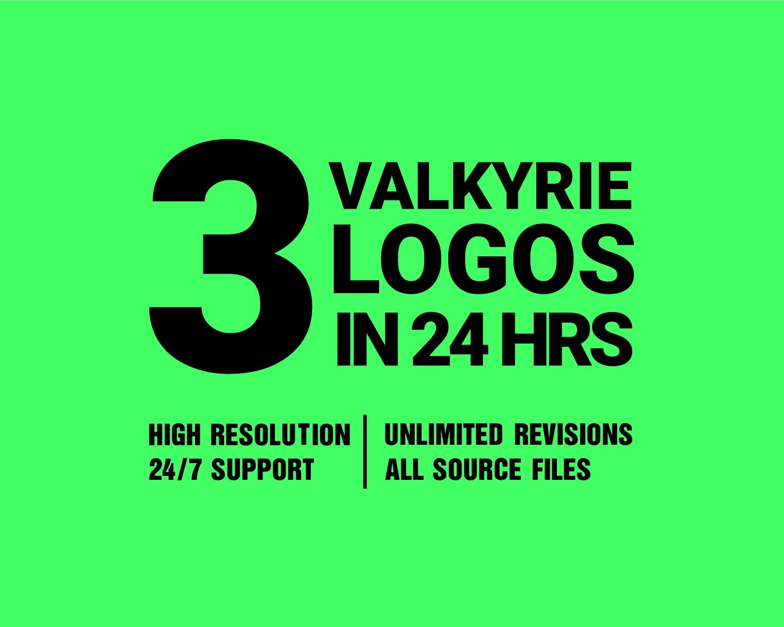 Valkyrie Custom Logo Design | Professional Branding for Businesses ...