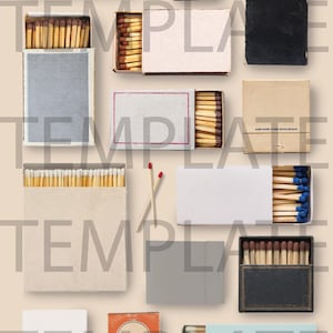 VINTAGE MATCHBOX ART, Customizable Matchbooks, Gifts for Boyfriend ...