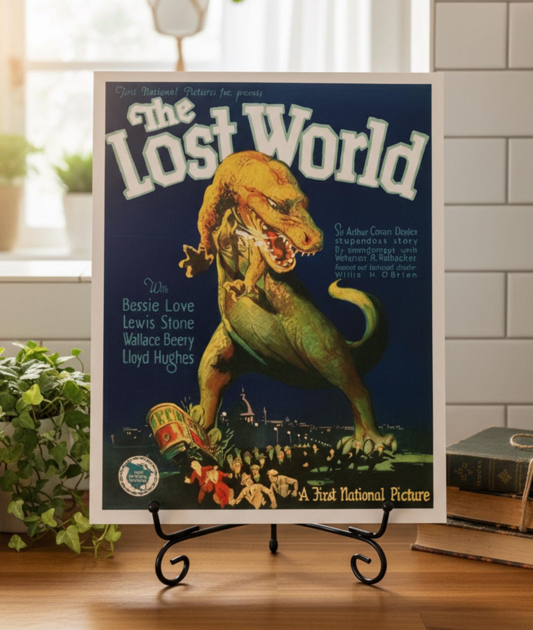 The Lost World (1925) Movie Poster Reproduction, Dinosaur Art Print ...