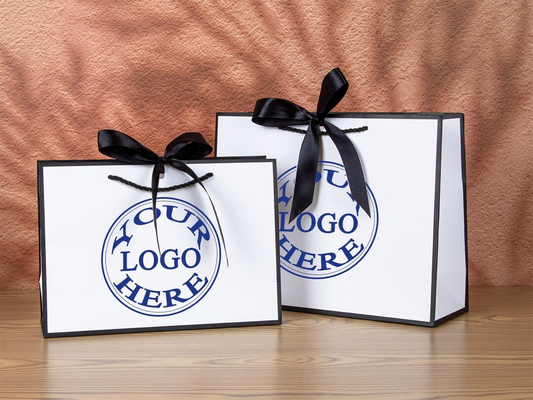 Personalized Paper Bags With Logo: Custom Branded Gift Bags - Etsy