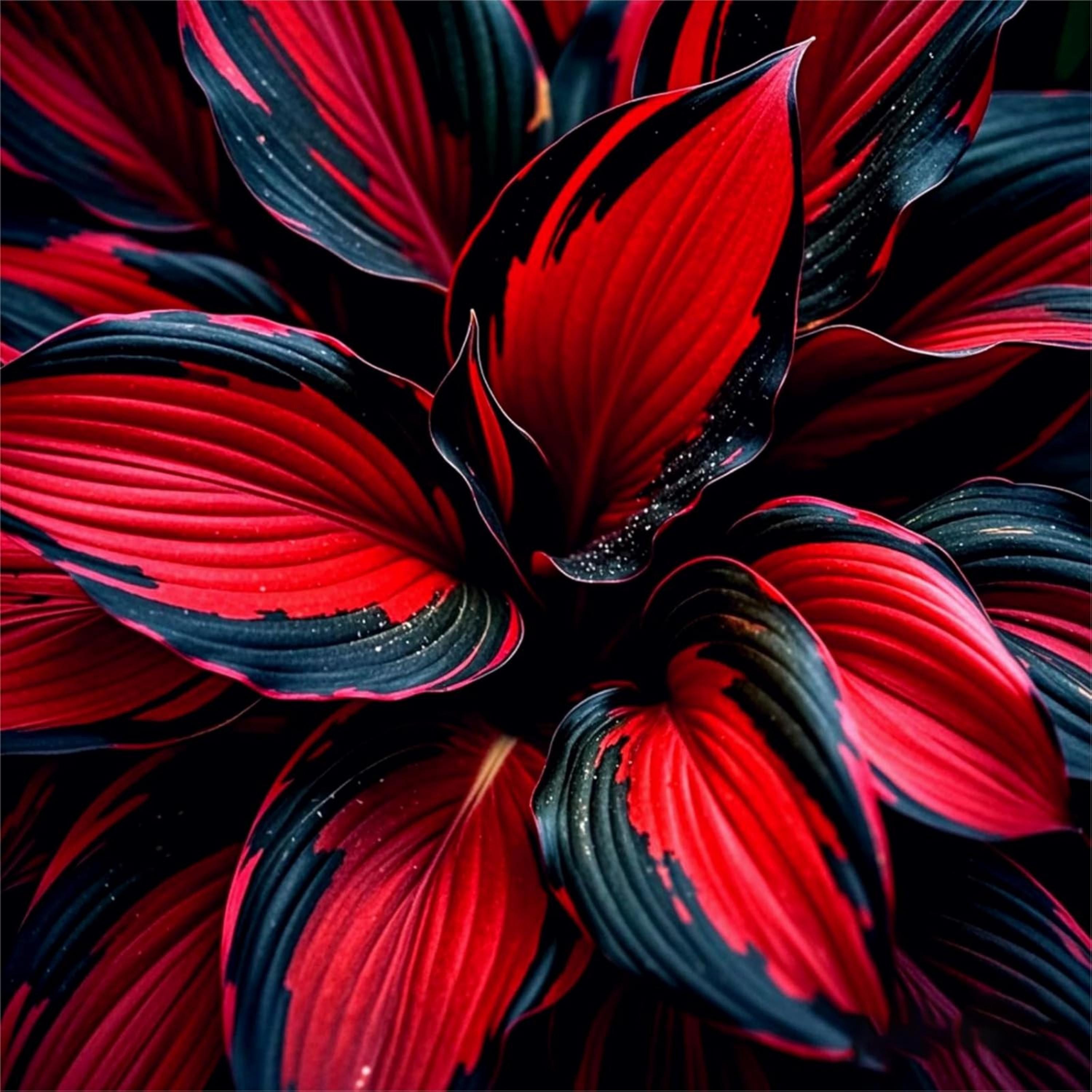 200 Black Red Hosta Seeds – Rare Perennial Shade Plant – Non-gmo Easy ...