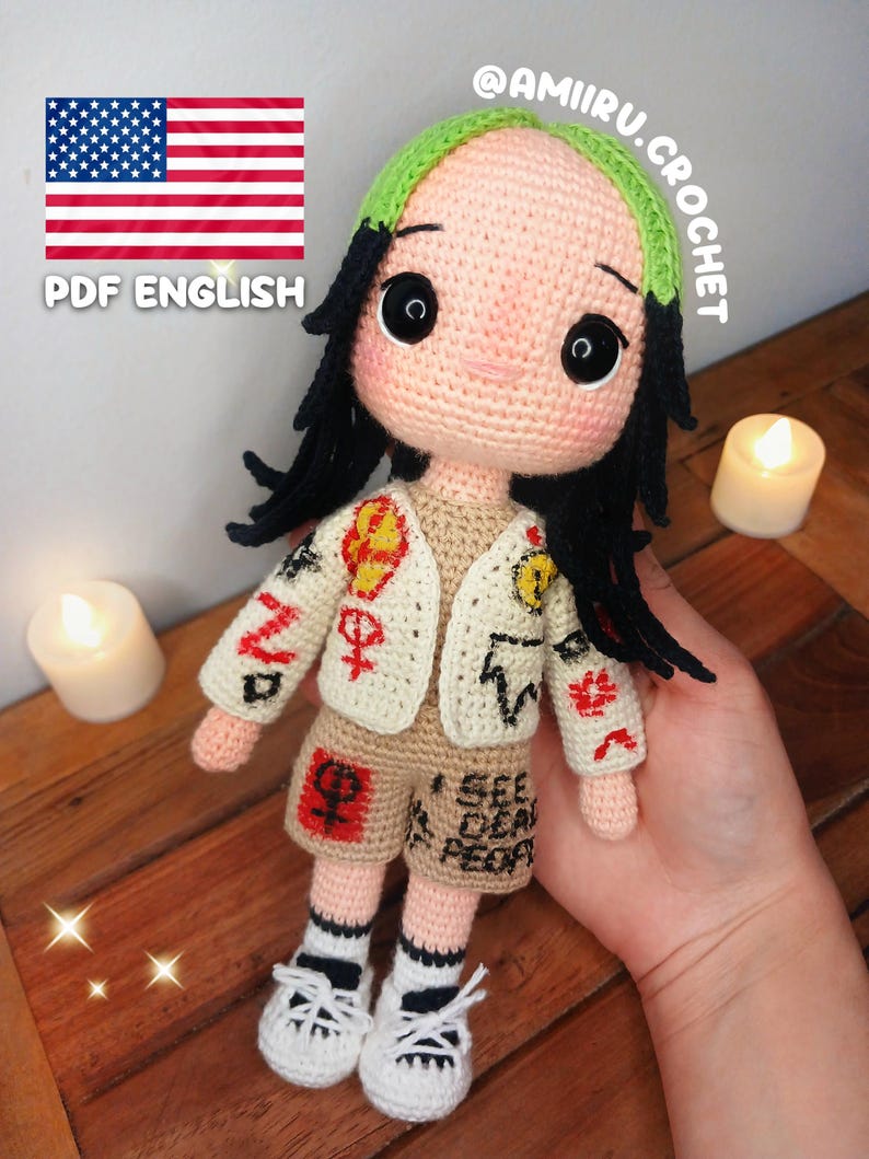 Patron Billie Eilish - Inglés - Etsy