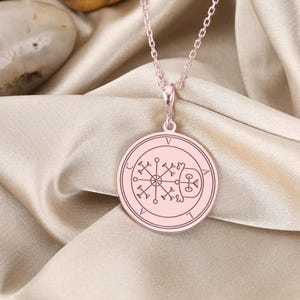 Valac Sigil Necklace – Serpent Spirit Amulet – Occult Knowledge Pendant ...