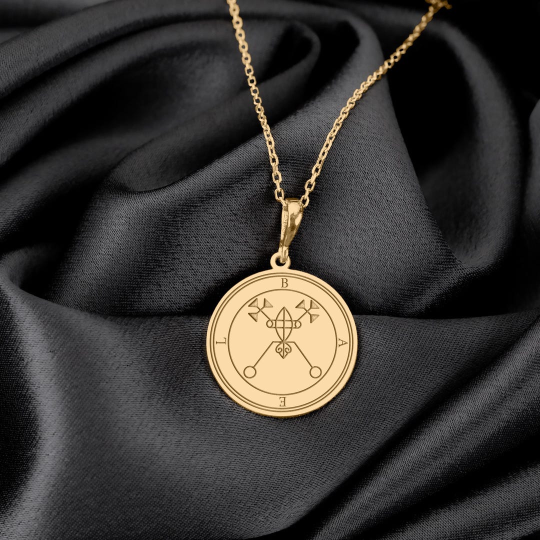 Bael Sigil Necklace – Goetia Demon King Seal - Occult Talisman Pendant ...