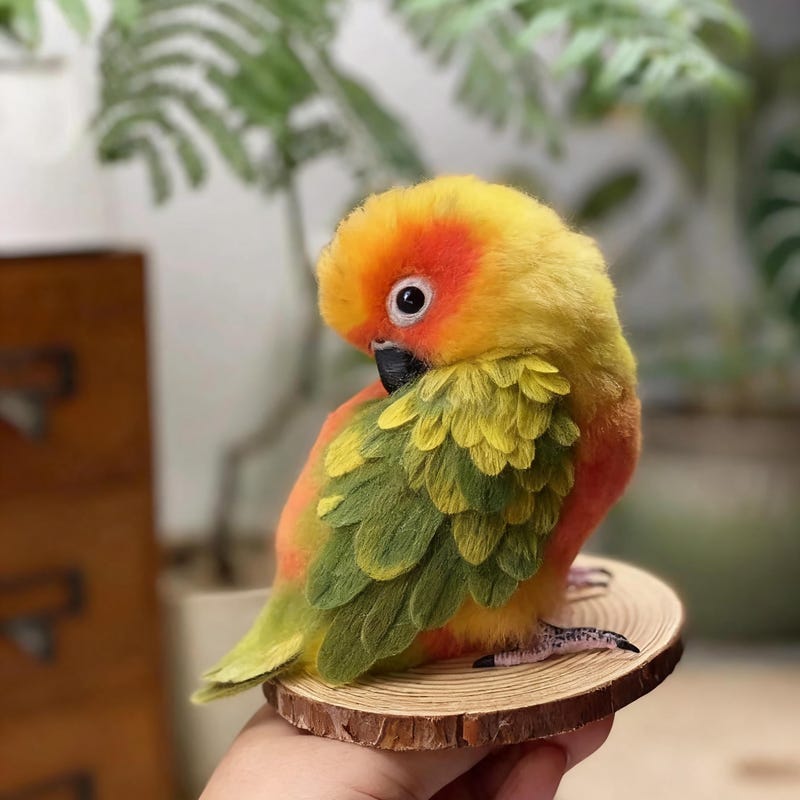 Realistic Felted Parrot - Etsy UK