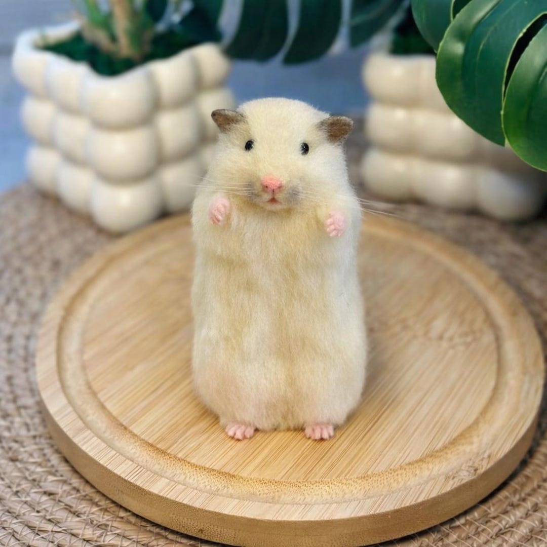 Custom Felt Hamster, Needle Felted Pet, Personalized Hamster Portrait ...