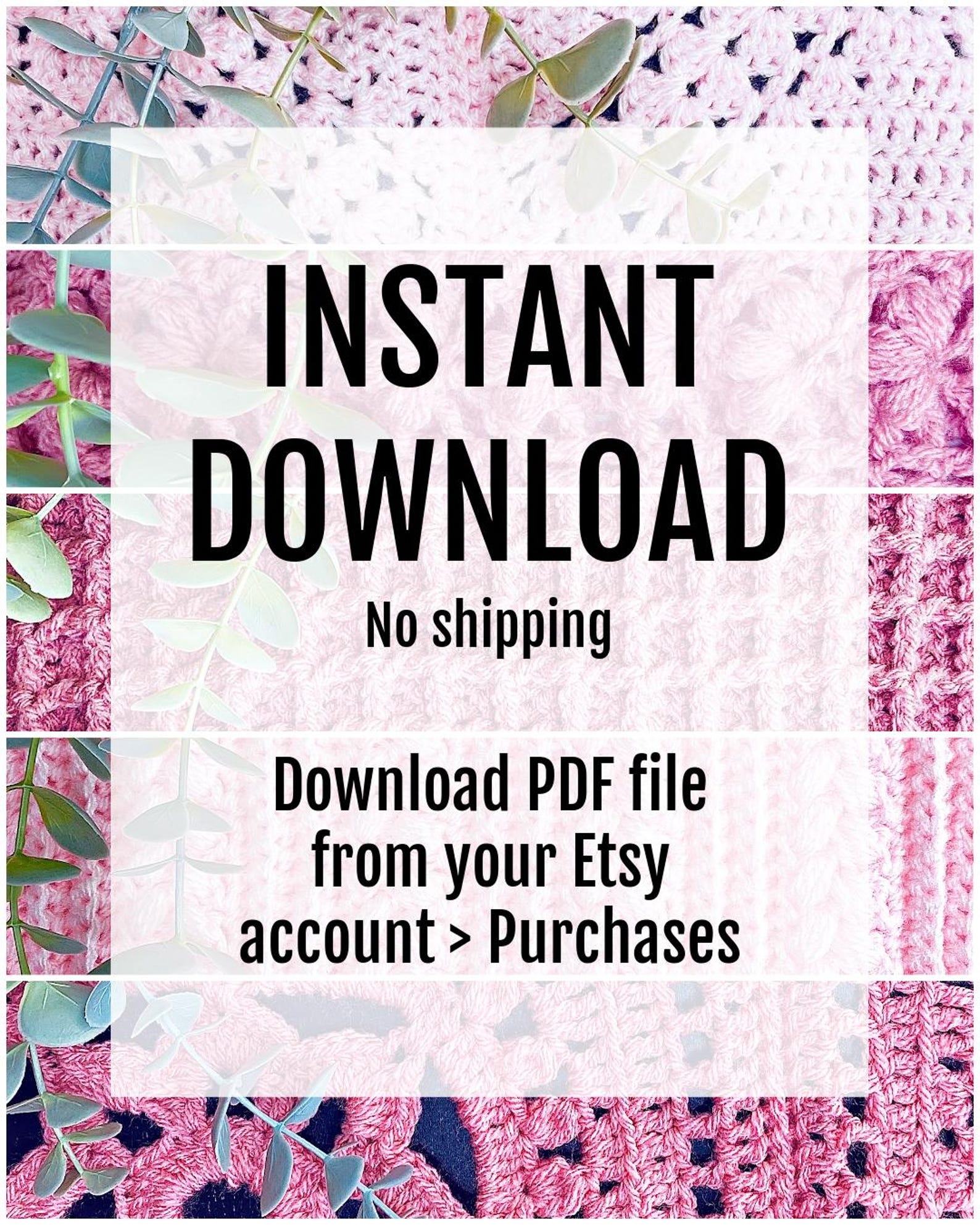 CROCHET PATTERN: Easy Plaid Blanket, Checkered Afghan (PDF Download ...