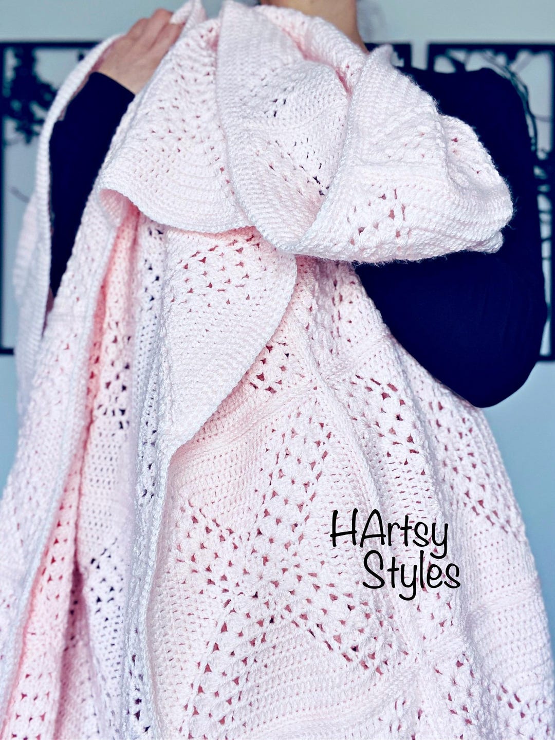 CROCHET PATTERN: Modern Minimalist Granny Square Blanket, Easy Boho ...