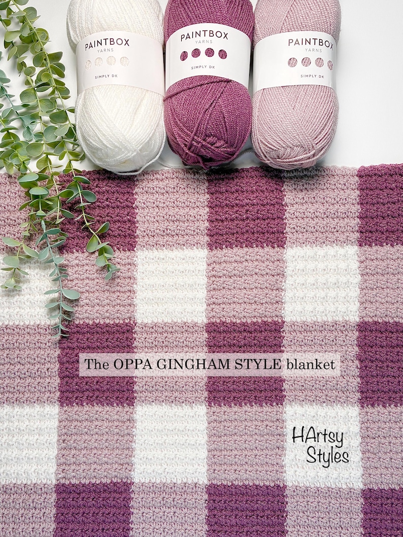 CROCHET PATTERN: Easy Plaid Blanket, Checkered Afghan (PDF Download ...
