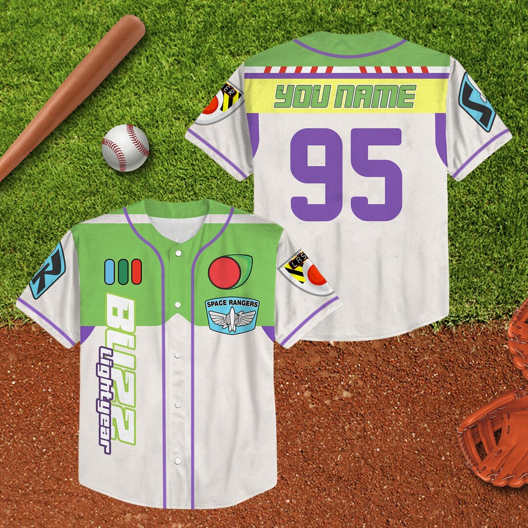Custom Disney Toy Story Buzz Lightyear Baseball Jersey, Custom Kids ...