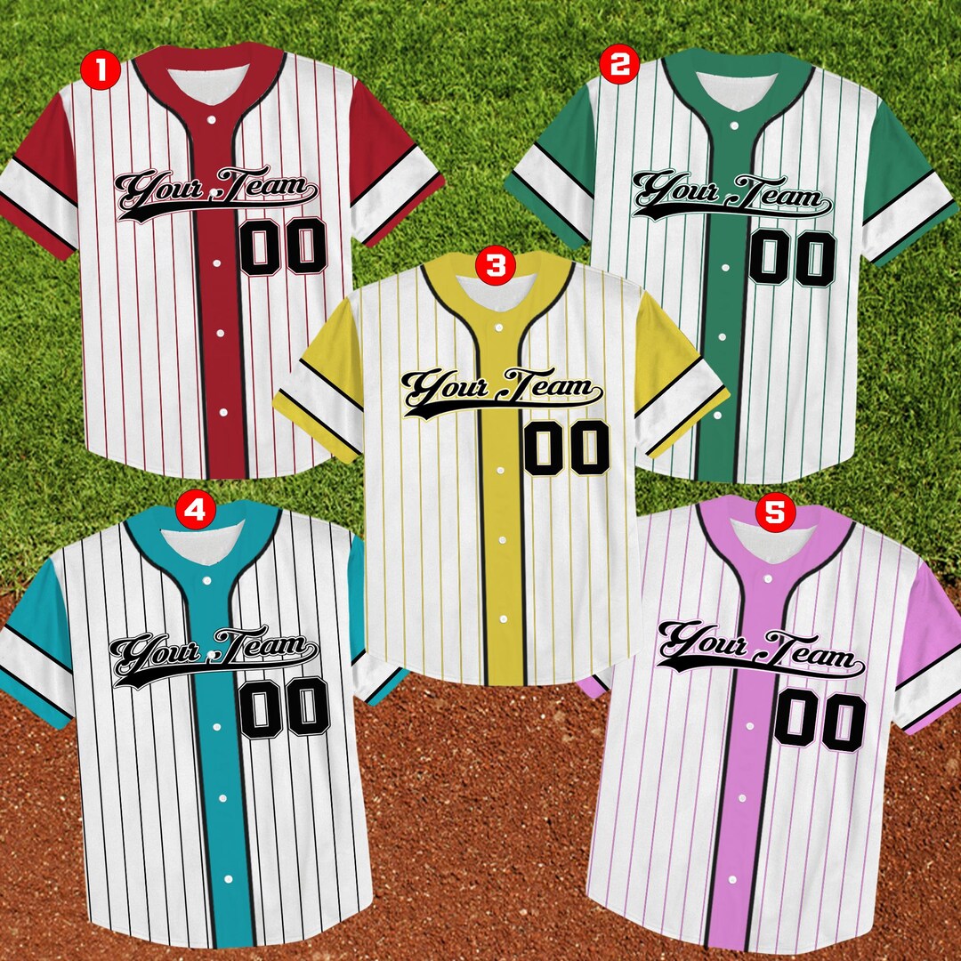 Personalize Name and Number Baseball Jersey, Retro Baseball Jersey ...