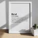 Rest Definition Wall Art – Self Care Printable Quote – Mental Health ...