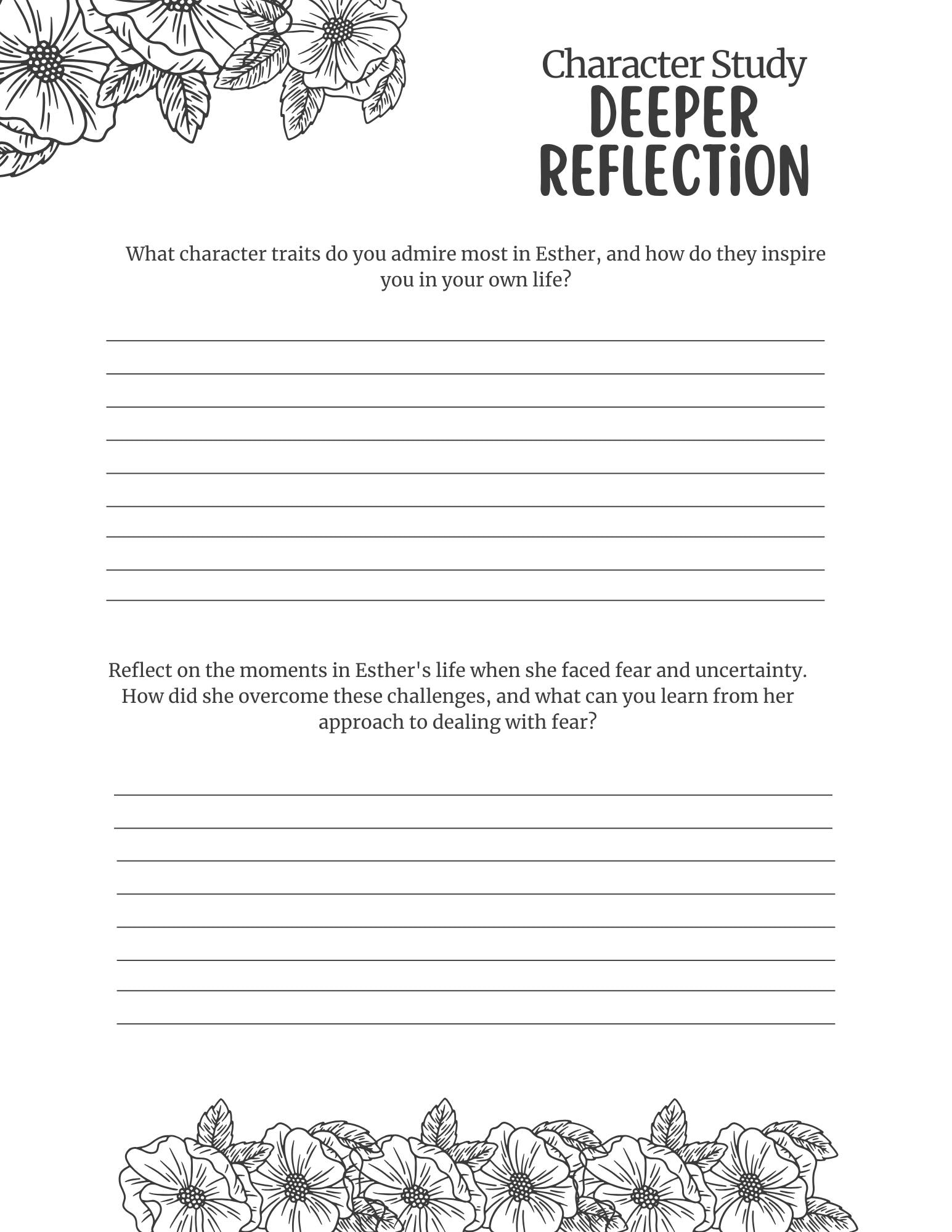 Esther, A Biblical Character Study in Courage - Etsy