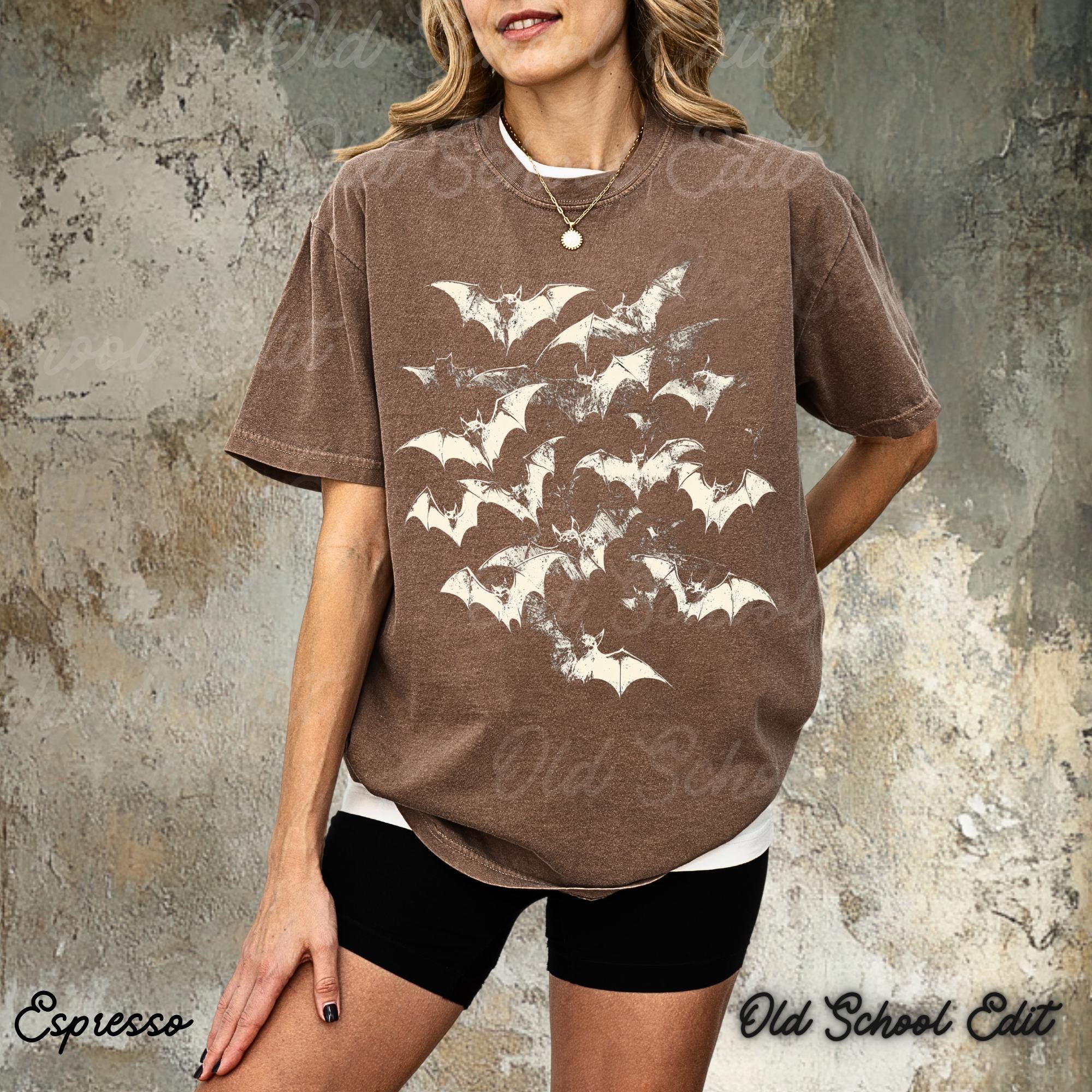 Bats Y2k T-shirt, Vintage Bat Shirt, Retro Gothic Shirt, Unisex Adult ...