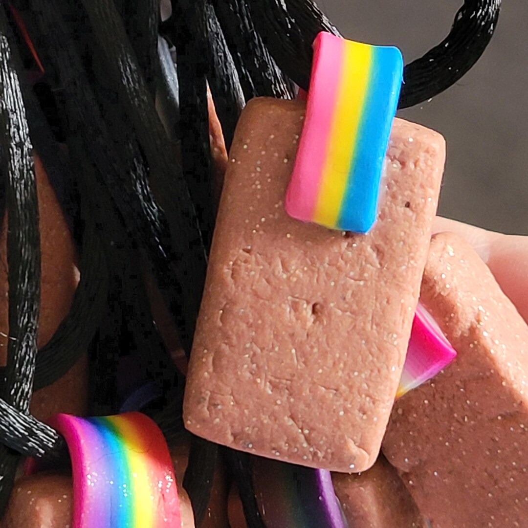 Pride Brick Pansexual Pride Pan Pride Brick Pendant Mad Dash Studio - Etsy
