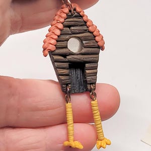 Baba Yaga House - Chicken Leg House - Hut - Earrings - Mad Dash Studio ...