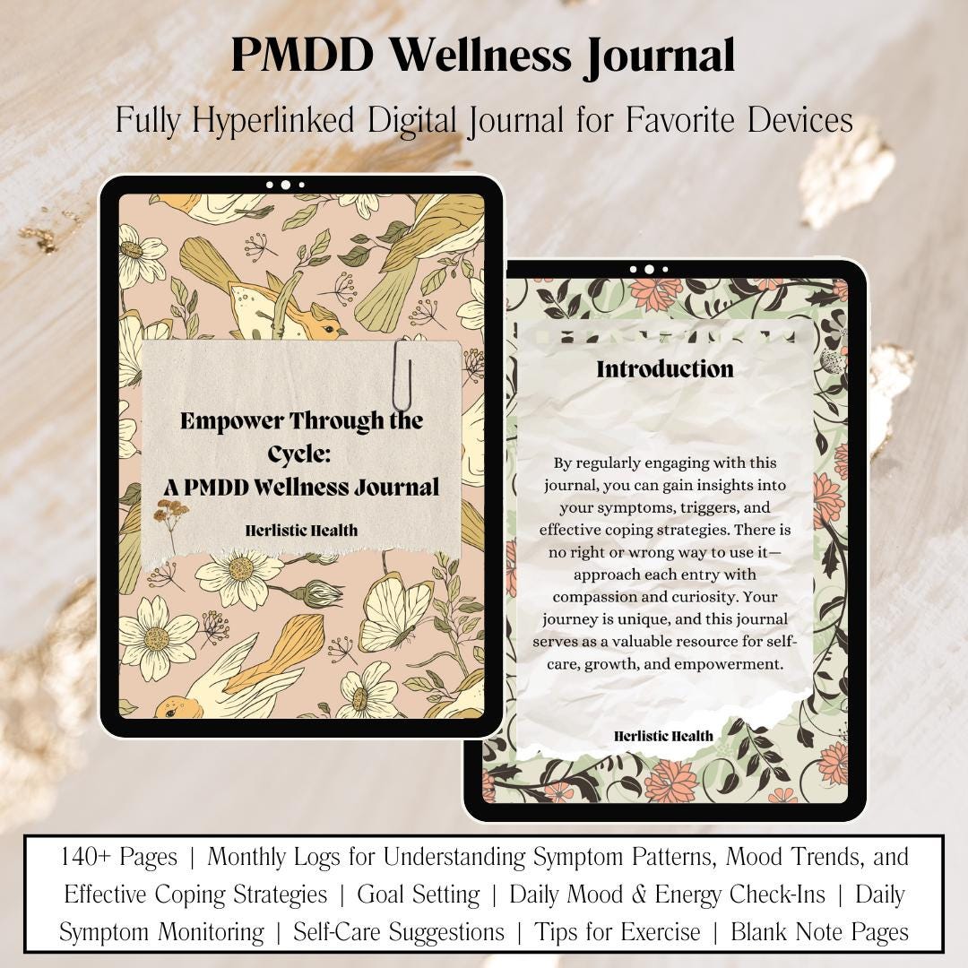 Empower Cycle Journal | PMDD Tracker & Wellness Planner | Women's ...