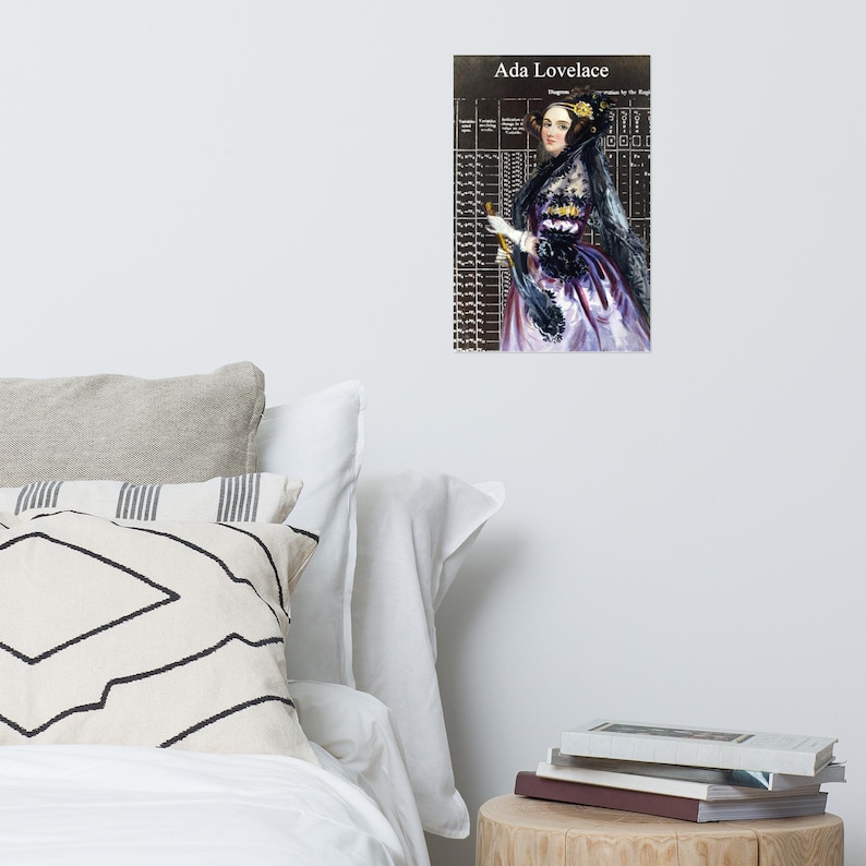 Ada Lovelace Poster — Computer Science Art Print | Women in STEM Gift ...