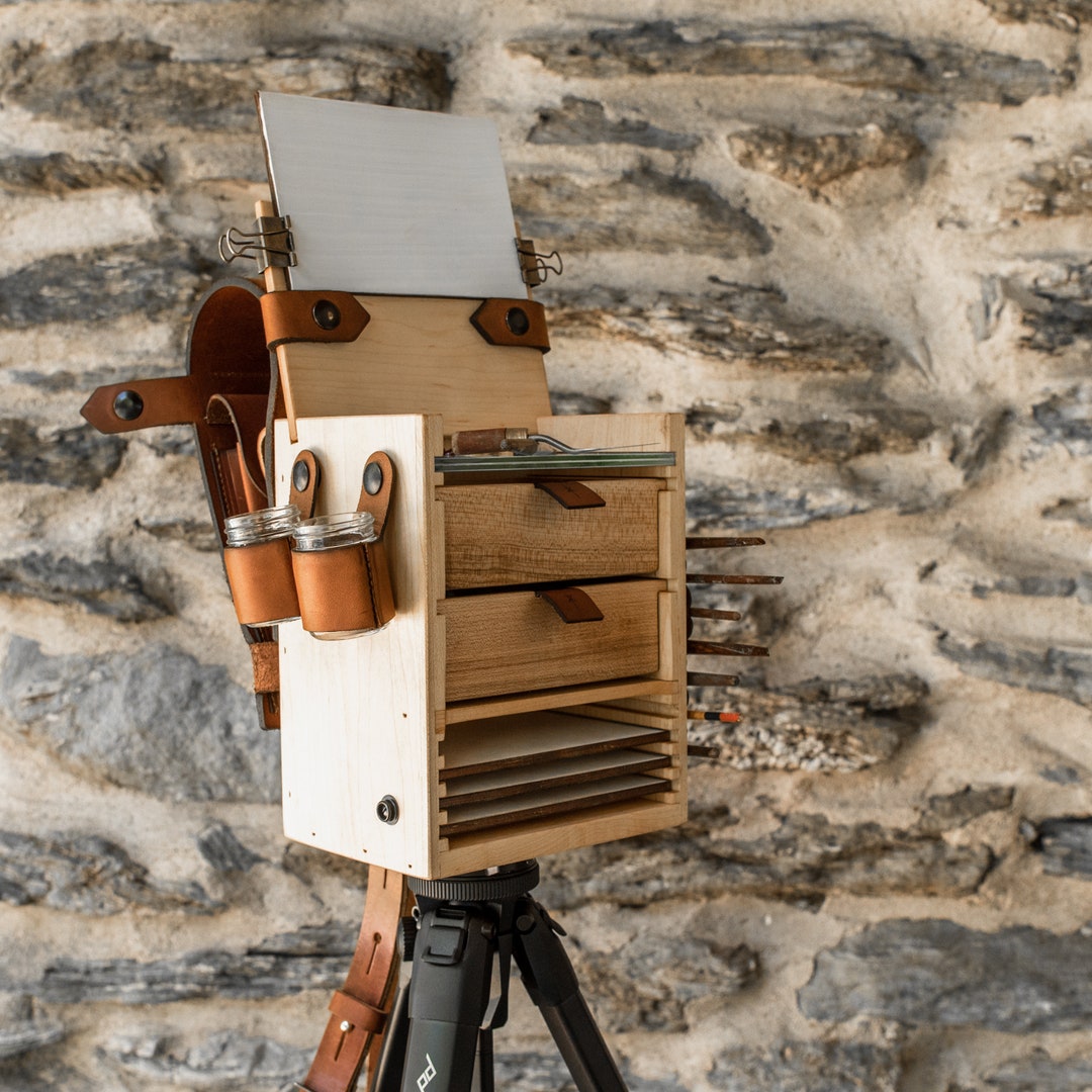 Scout Pochade Box for Oil + Acrylic Artists, Artist Box, Wood Easel ...