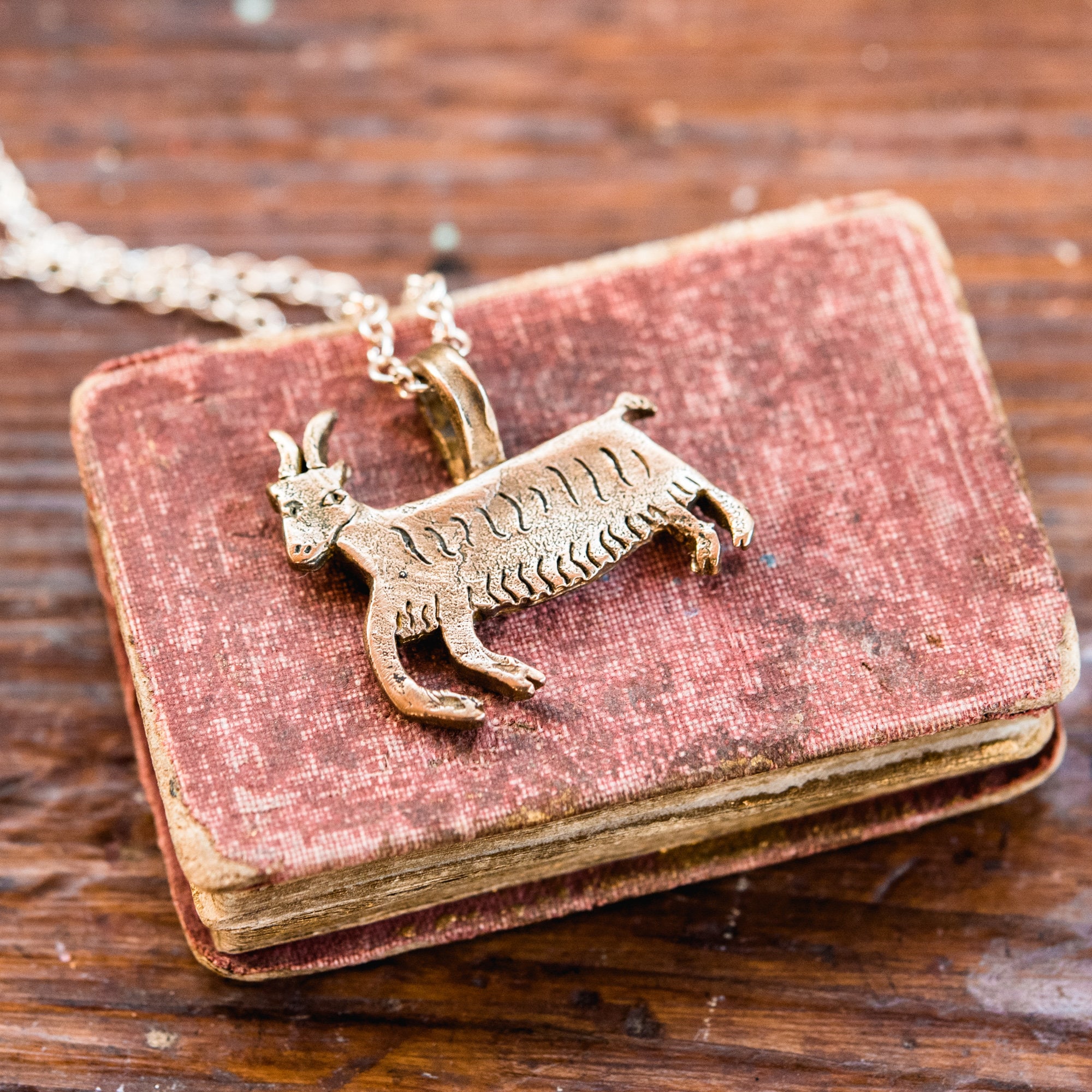 Goat Necklace Sterling Silver Necklace Animal Necklace by | Etsy