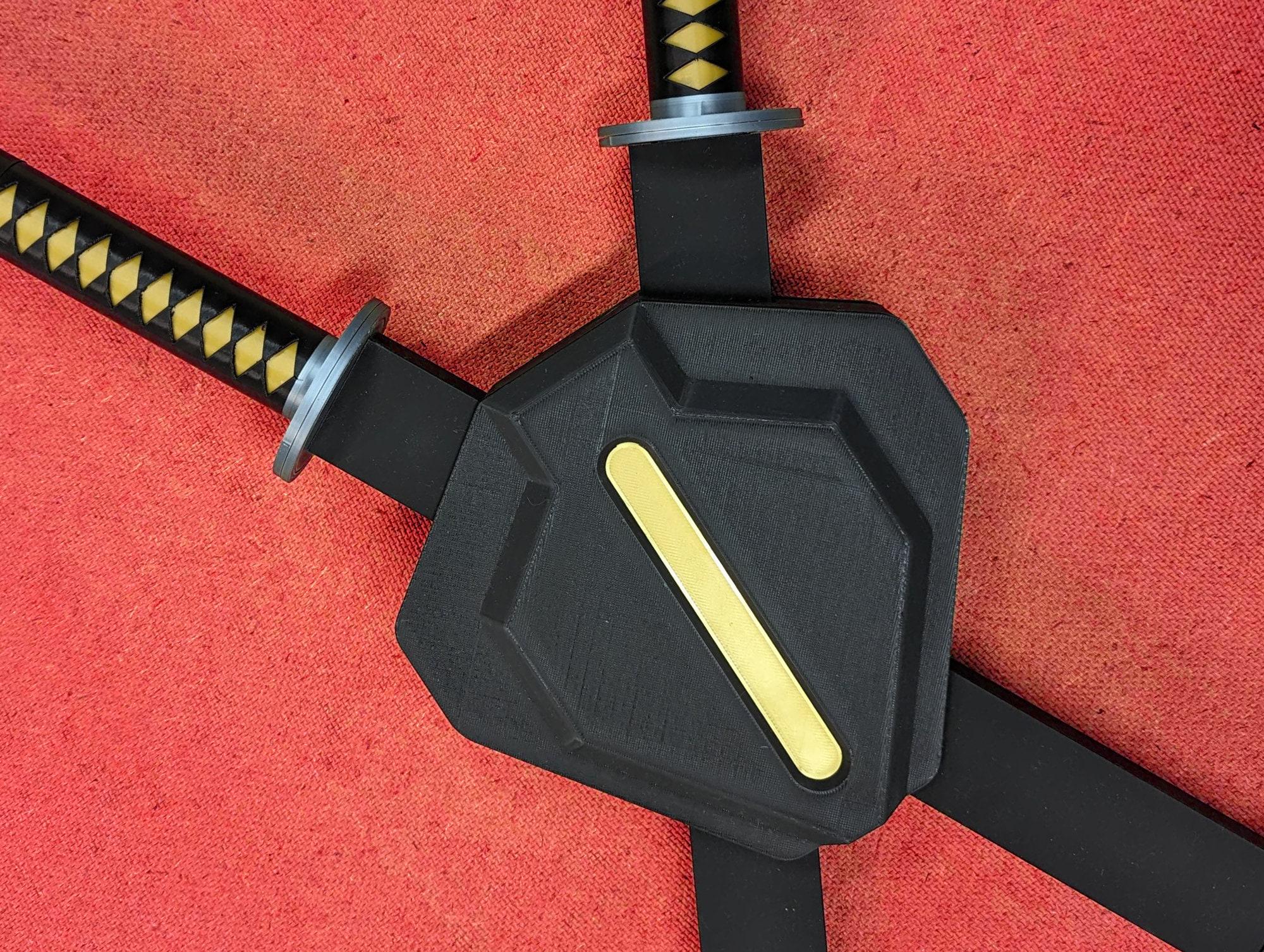 3D Printed Deadpool Vs Wolverine Swords and Backpack Scabbards - Etsy