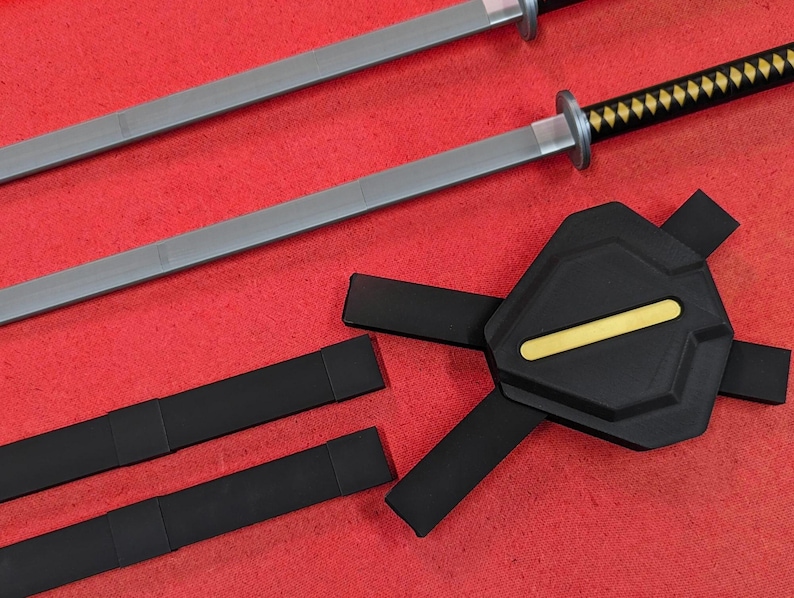 3D Printed Deadpool Vs Wolverine Swords and Backpack Scabbards - Etsy