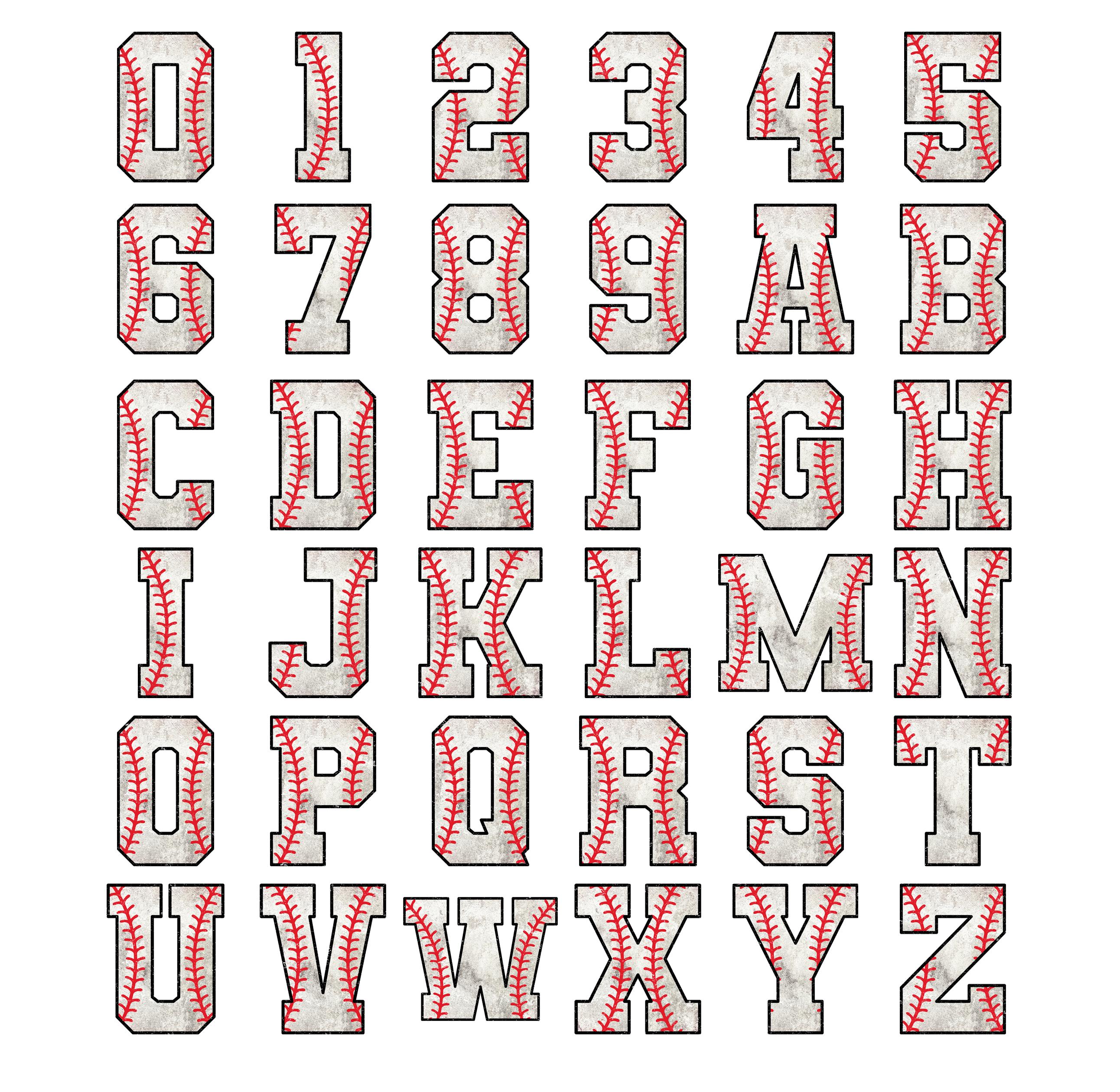 Baseball Font Svg, Baseball Team Png, Baseball Team Alphabet, Baseball ...