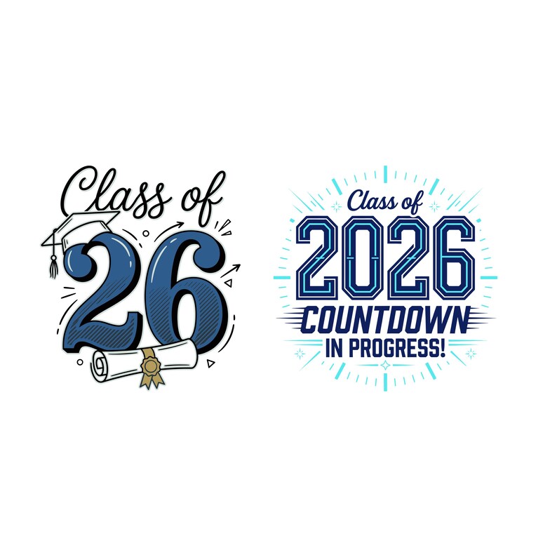Graduation SVG PNG Bundle 2026, Class of 2026 SVG, Senior 2026 Shirt ...